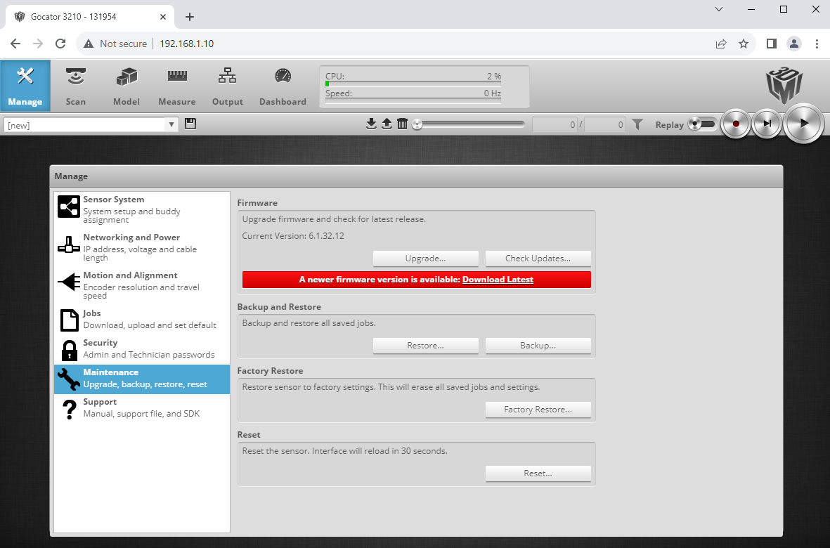 Getting latest firmware, sdk and manuals – LMI Technologies