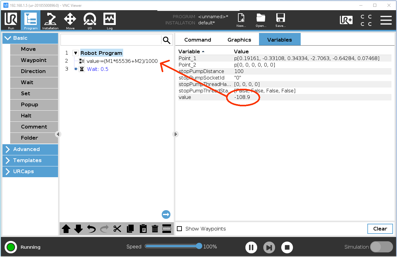 Sending Measurement Values from Gocator to a Universal Robot via Modbus ...